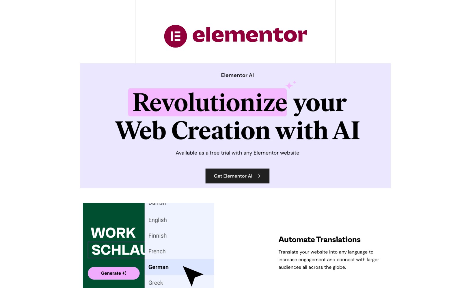 Elementor AI - AI Insights