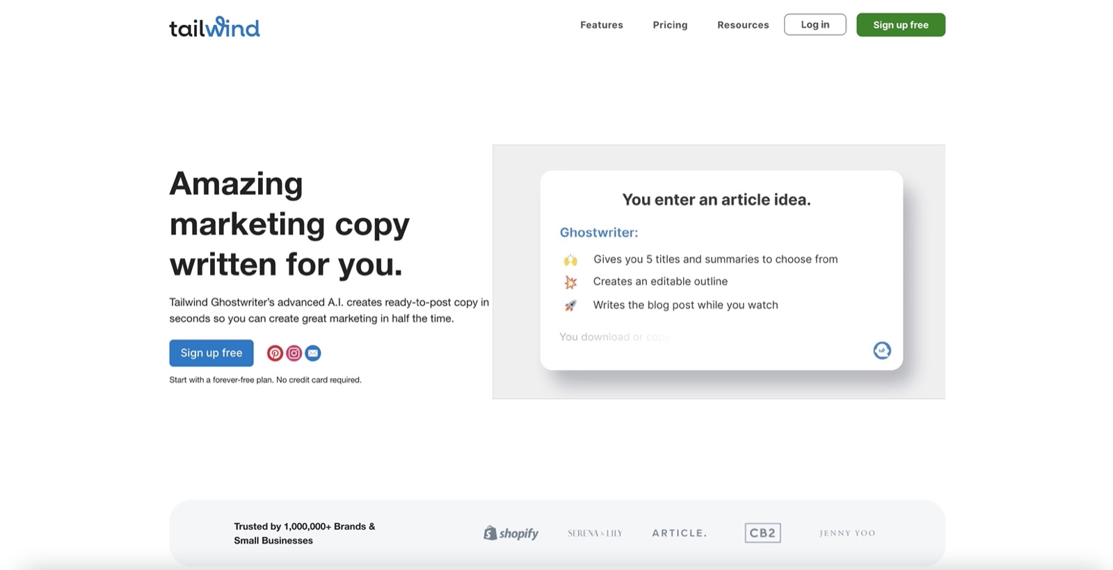Tailwind Ghostwriter - AI Insights